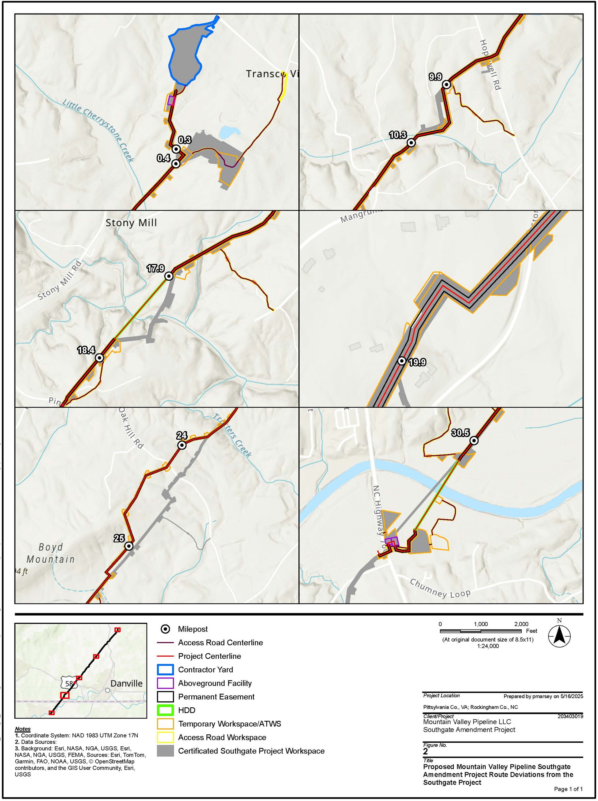 Mountain Valley Pipeline (MVP) Southgate Amendment Project | Federal ...